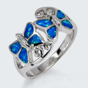 Inel Opal Majestic Butterfly