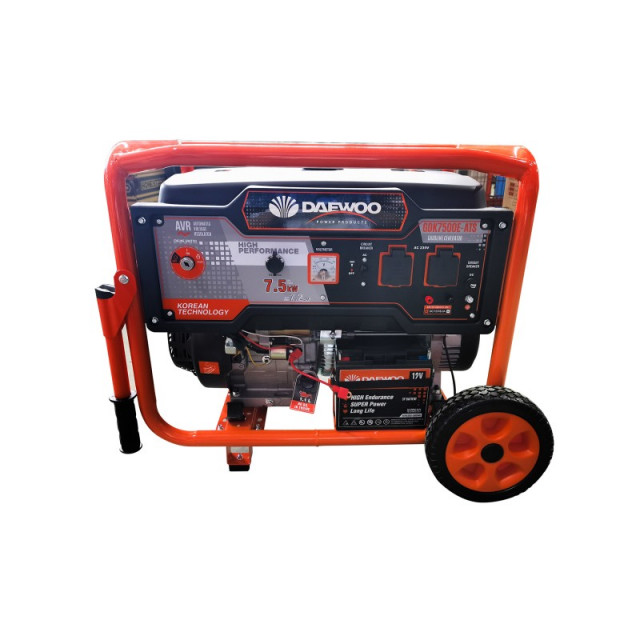 Generator curent electric Daewoo GDK7500E+ATS, 230 V, 7.2 kW, AVR ...
