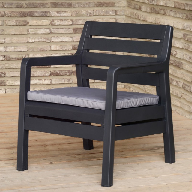 Set mobiler gradina graphite Keter Delano cu masa Lima