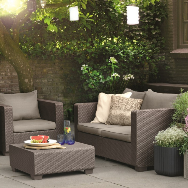 Canapea cu 2 locuri cappuccino Keter Salta