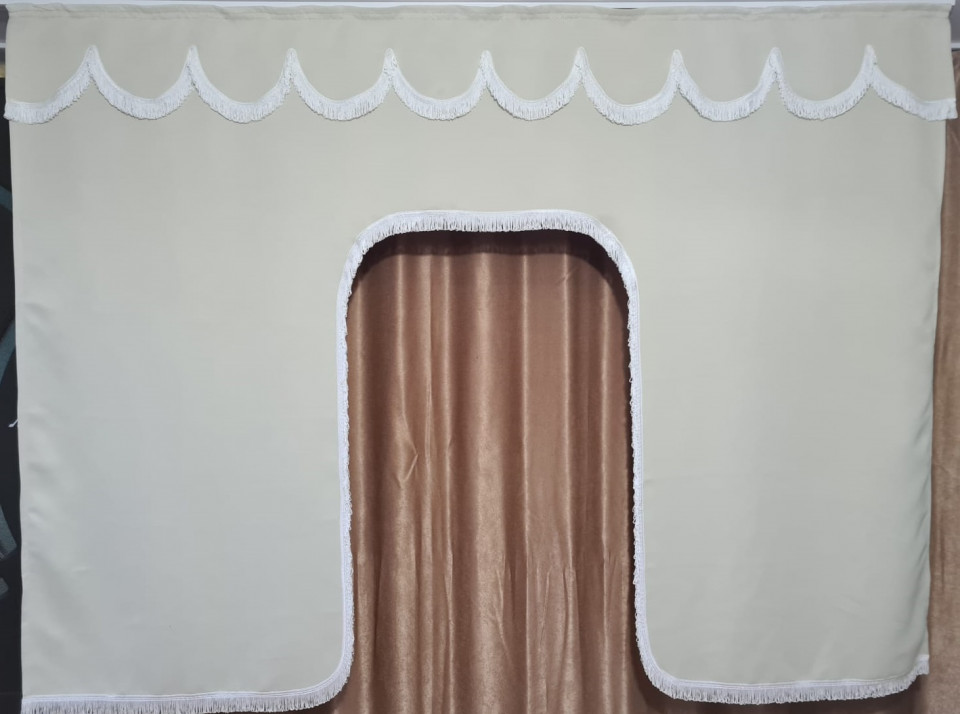 Set complet perdele cu franjuri