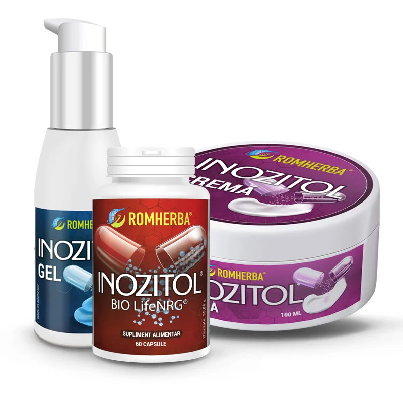 Inozitol BIOLifeNRG - gel, crema si pastile - PACHET UNIC