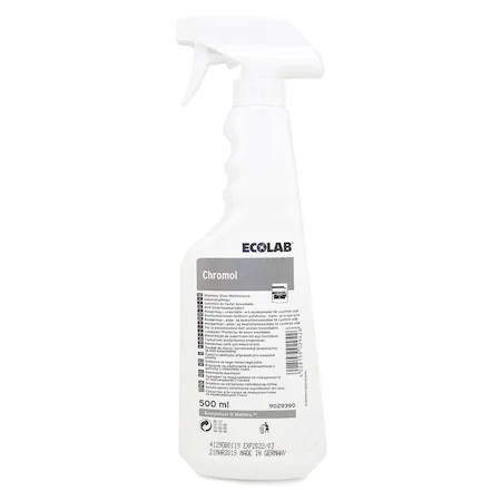 Solutie pentru intretinerea produselor din inox, Ecolab Chromol, 500 ml