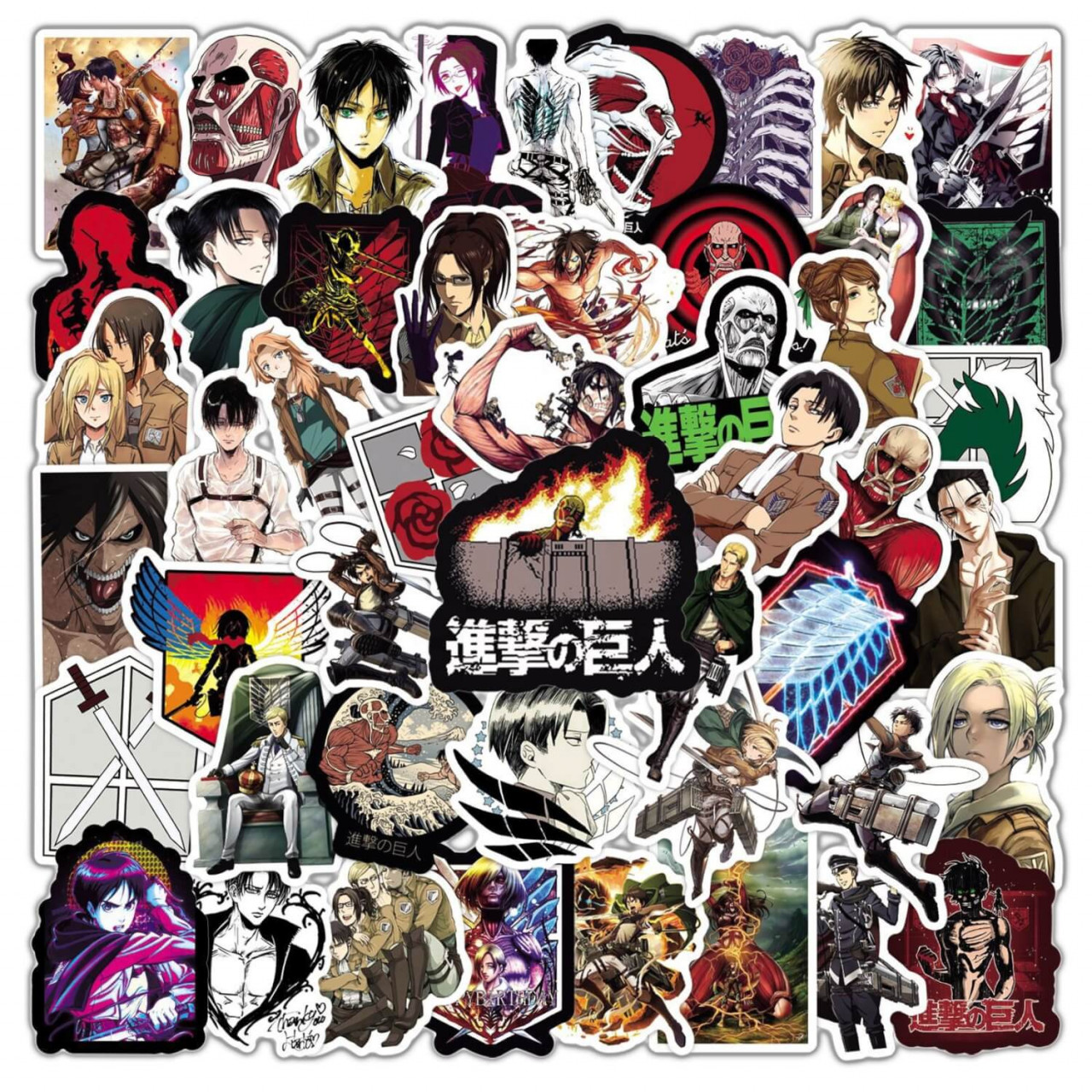 Attack on Titan Stickers (50pcs)