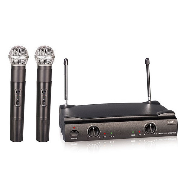 Set 2 Microfoane wireless SM58, Receiver UHF + Geanta, Microfon vocal ...