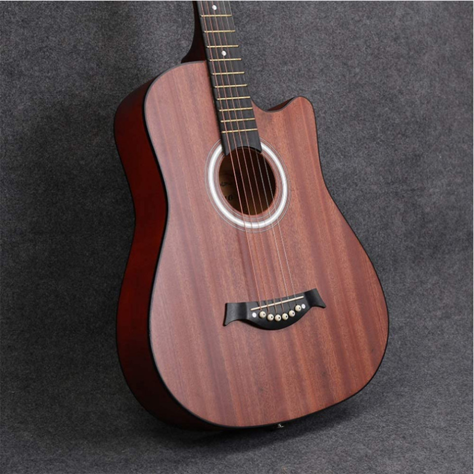 Chitara Acustica pentru Invatat 97Cm 38Inch, 6 Corzi Metalice, Amatori ...