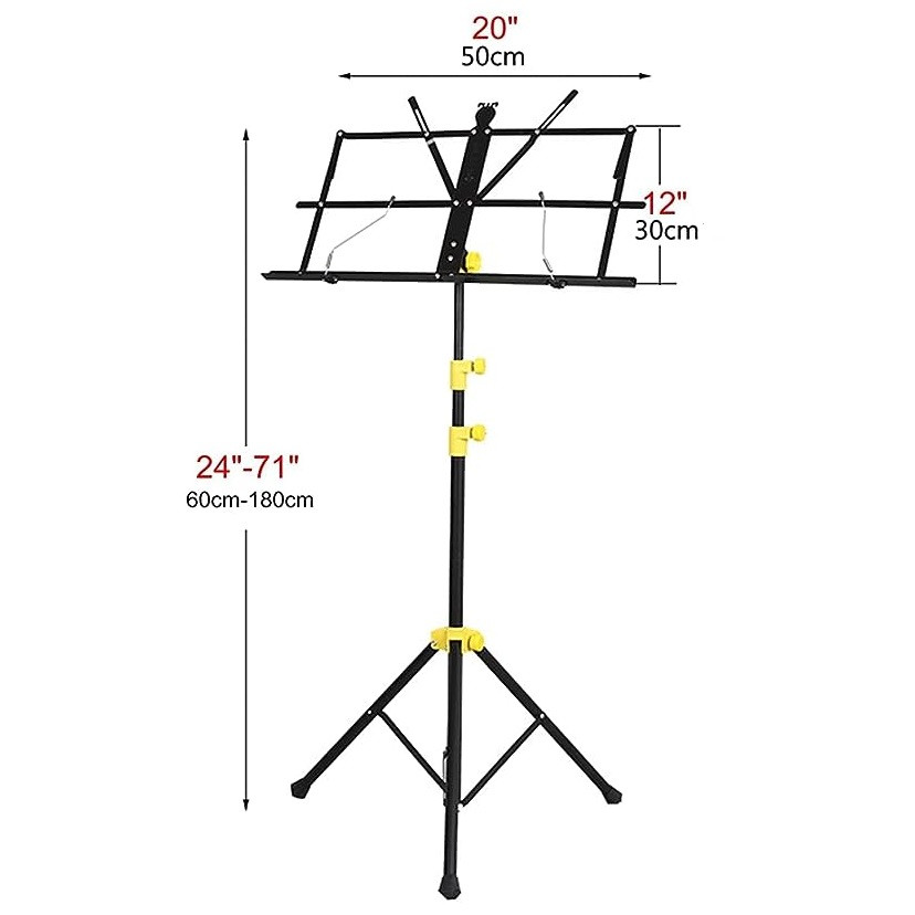 Suport partitura 70-170cm rezistent + Husa, Stativ trepied caiet carte ...