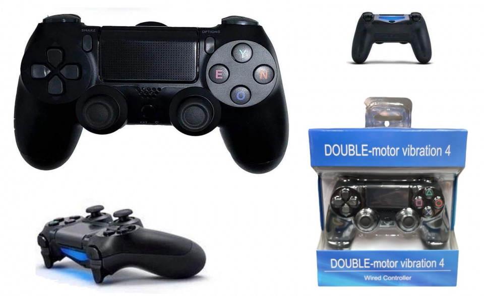 Maneta cu fir pentru consola PlayStation PS4, Joystick controller cu ...