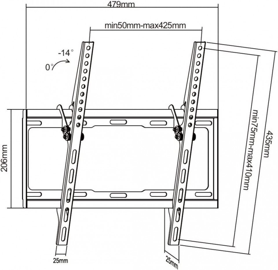 Stativ Plasma Tv, Suport ecran display monitor, Inclinare, Prinderi ...