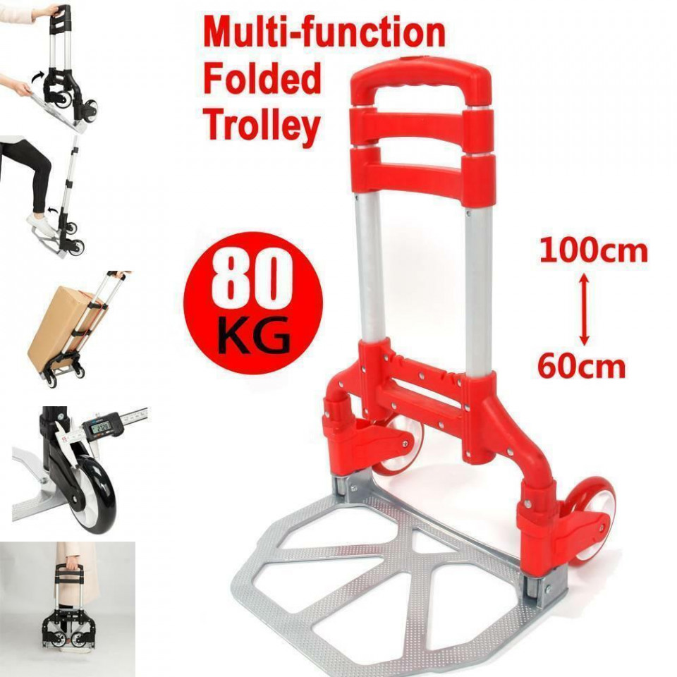 Liza transport tip troller 75KG, Carucior pentru marfa pliabil cu roti ...