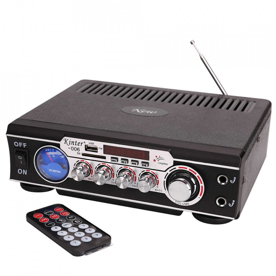 Statie Karaoke cu USB - Amplificator Boxe pasive, Difuzoare Stereo, 2 ...