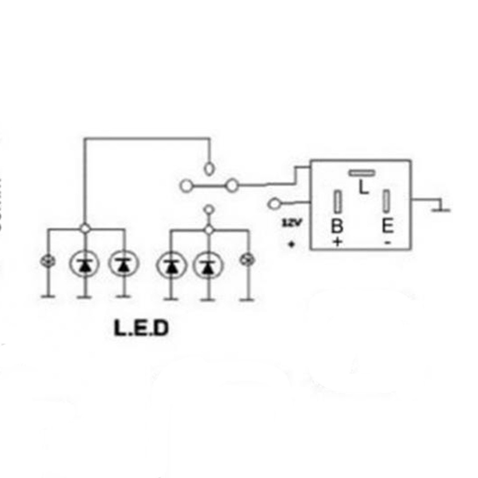 Releu de semnalizare compatibil LED si becuri, 3 pini, reglabil, 12V, 0 ...