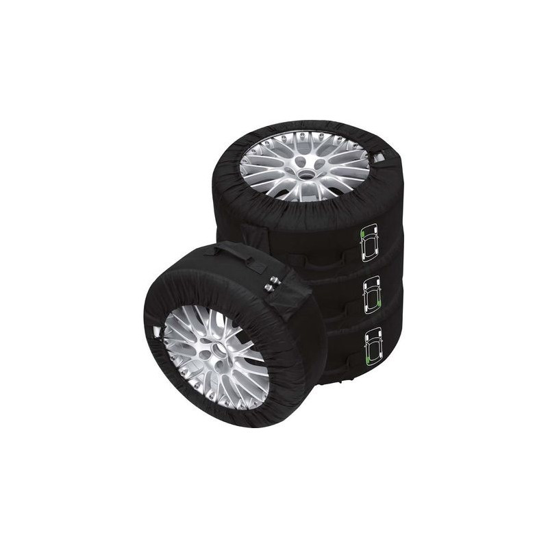 Set 4 huse depozitare roti auto Petex, pentru dimensiuni roata cuprinse ...