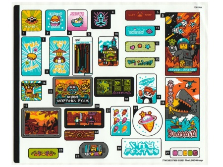 70620stk01 STICKER:70620 Ninjago Movie sticker 1 NIEUW *0S0000
