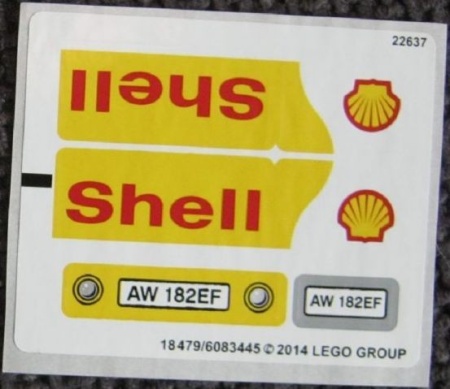 40196stk01 STICKER 40196 Shell Tanker NIEUW *0S0000