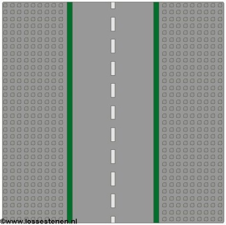 610p01-6 Wegenplaat 32x32 recht MET fietspad LET OP GROEN!! groen NIEUW ...