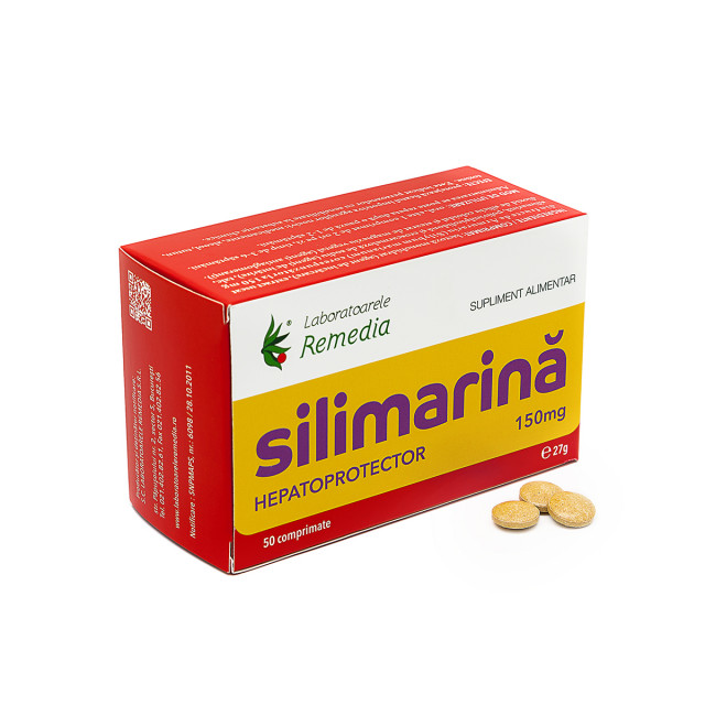 Silimarina 150 mg - 50 cpr, Pret: 21.4
