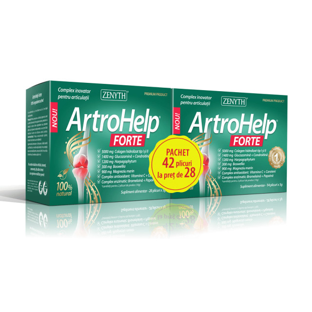 ArtroHelp Forte - 28 dz + 14 dz gratis, Pret: 111.79
