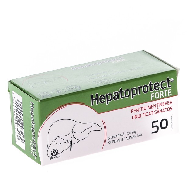 Hepatoprotect Forte - 50 cps, Pret: 33,24 RON