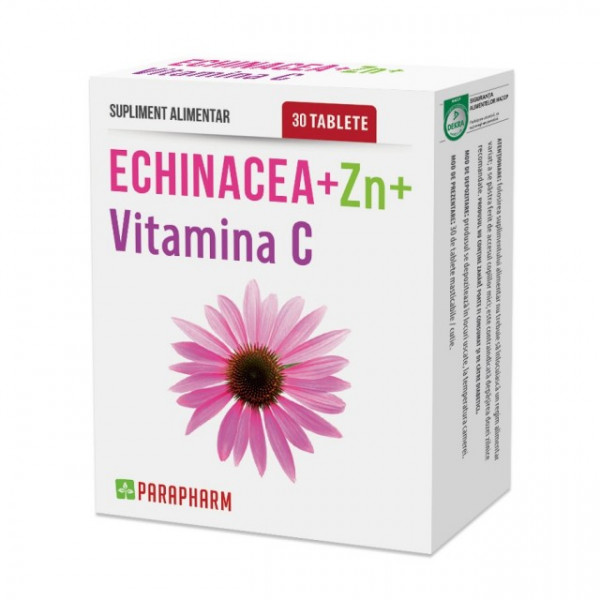 Immuno Zinc cu Vitamnia C si Echinacea - 60 cpr, Pret: 48.51