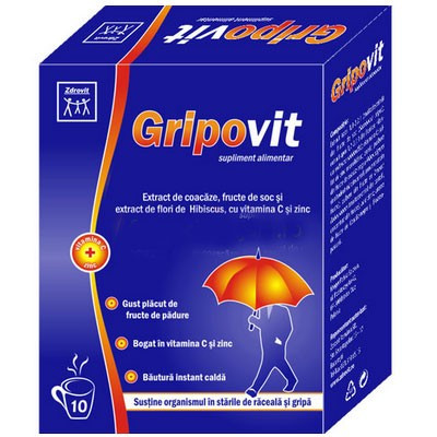 Gripovit Max Vitamina C 850mg - 10 dz, Pret: 21.4