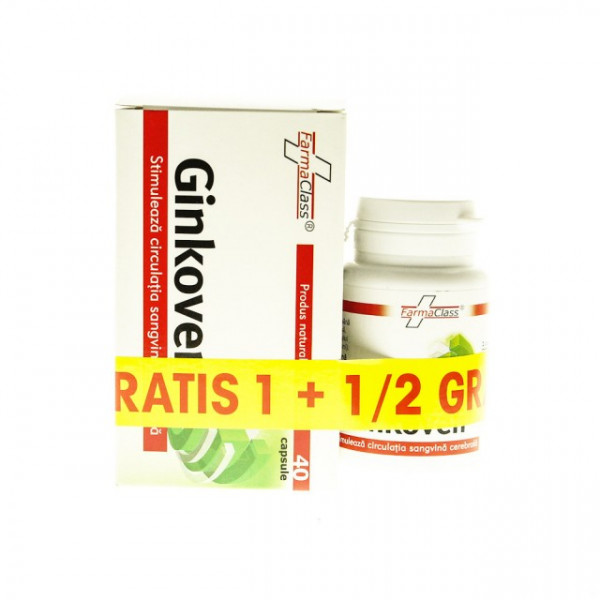 Ginkoven - 40 cps - 1+1-50% Gratis, Pret: 24,17 RON