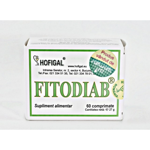 Fitodiab 60cpr Hofigal, Pret: 10,18 RON