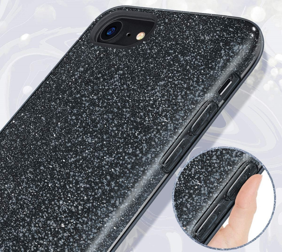 Husa iPhone 8 ultra slim din silicon, cu 3 straturi protective, Fashion ...