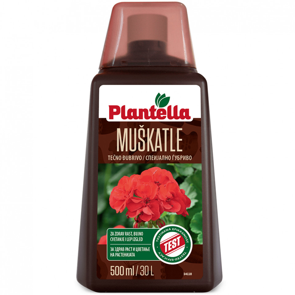 Tečno đubrivo - prihrana za muškatle 500ml Plantella