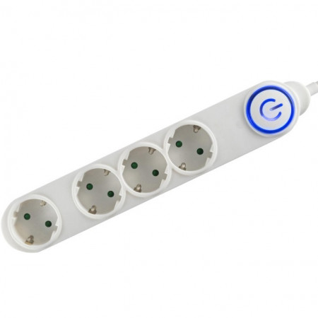 Produžni kabel - razvodnik 4 utičnice 5m - 3x1.5mm sa nožnim prekidačem ...