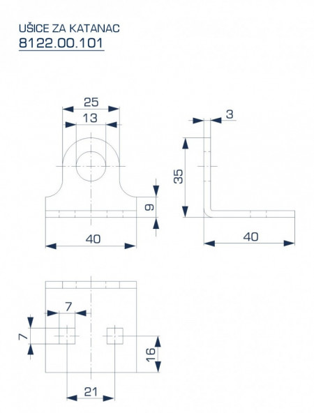 Ušice za katanac Bane