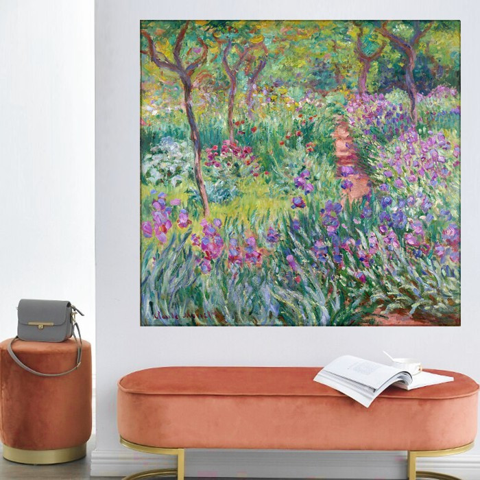 Tablou Canvas Claude Monet, Grădina Artistului din Giverny RCM22