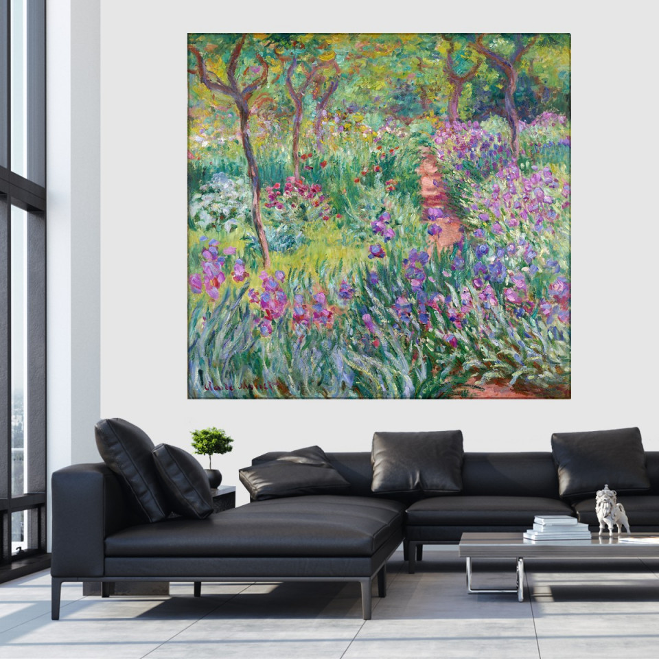 Tablou Canvas Claude Monet, Grădina Artistului din Giverny RCM22