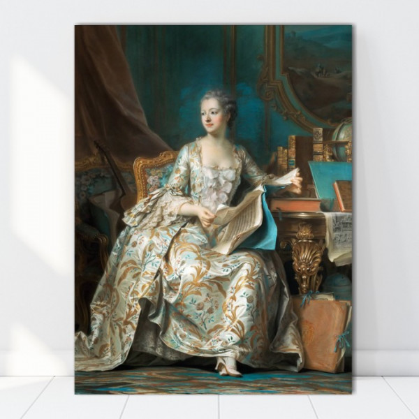 Tablou Portrait of Madame de Pompadour de François Boucher RFB9