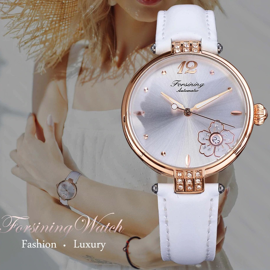 Ceas Dama Automatic Forsining FOR091-V1 | Ceasuri mecanice pentru femei ...