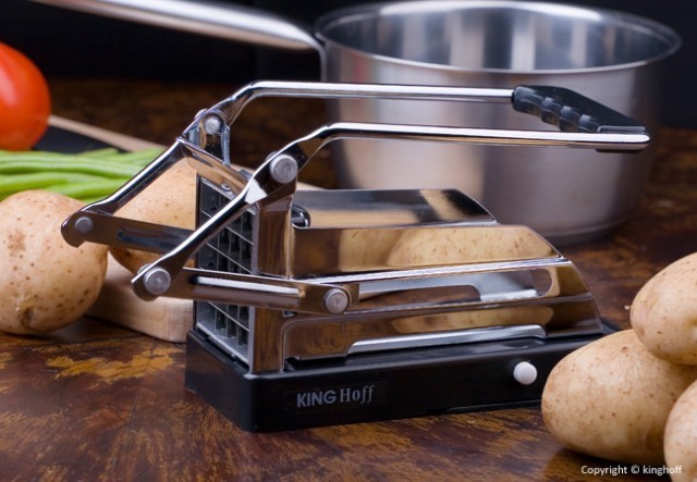 Feliator cartofi pai 2 dimensiuni KingHoff, 2 seturi de cutite