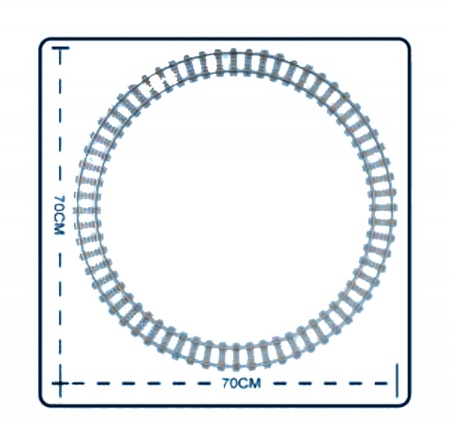Trenulet electric galben pentru marfă ARLO din piese de construcție
