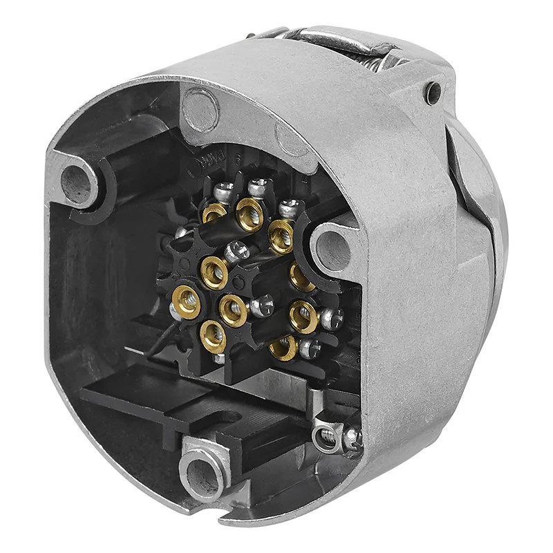 Priza 13 pini pentru rulote sau remorci, metal, 12V