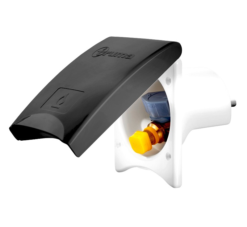 Priza Truma alimentare externa gaz pentru rulote sau autorulote, NEGRU