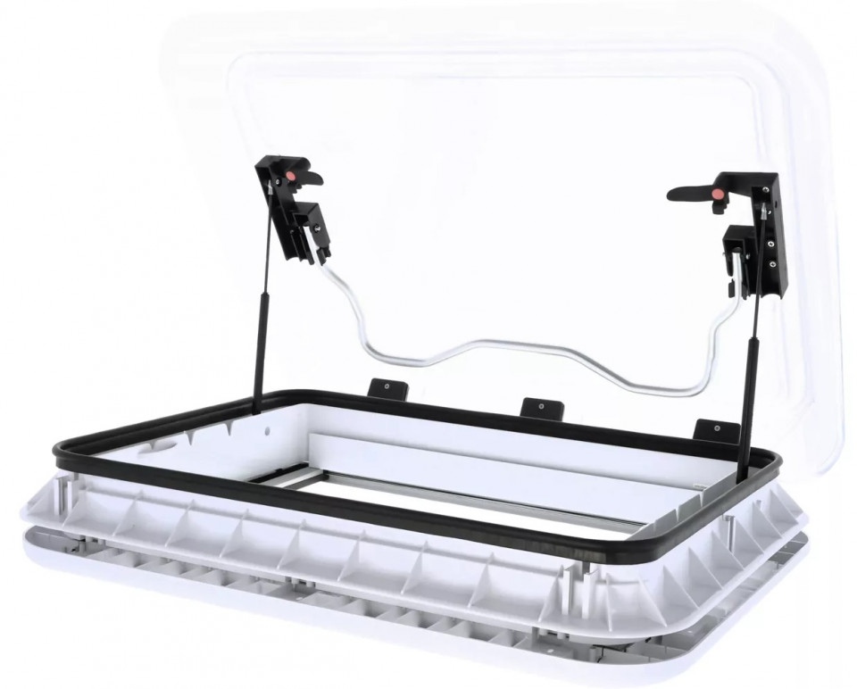 Trapă 50 x 70 cm cu capac transparent, jaluzea si plasa de tantari ...