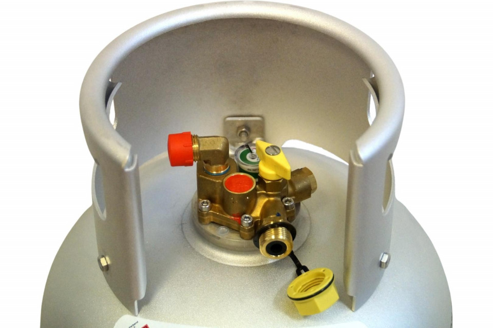 Rezervor GPL din aluminiu, reincarcabil cu multivalva si indicator ...