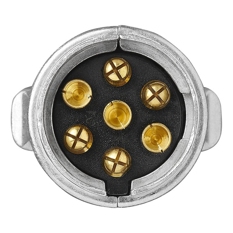 Stecher 7 pini din metal pentru priza de rulote sau remorci cu montaj ...