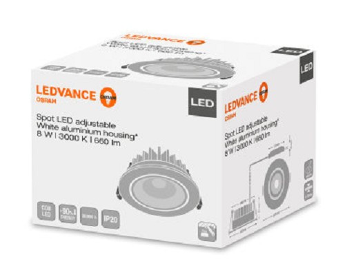 OSRAM Ledvance Spot Led Orientabil 8W Alb 3000K