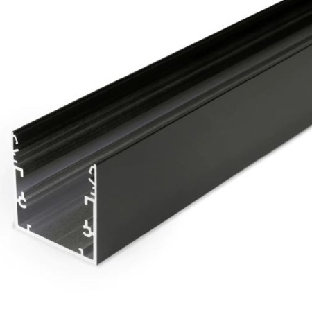 Profil LED aparent PHIL53 C10, negru, lungime 2m