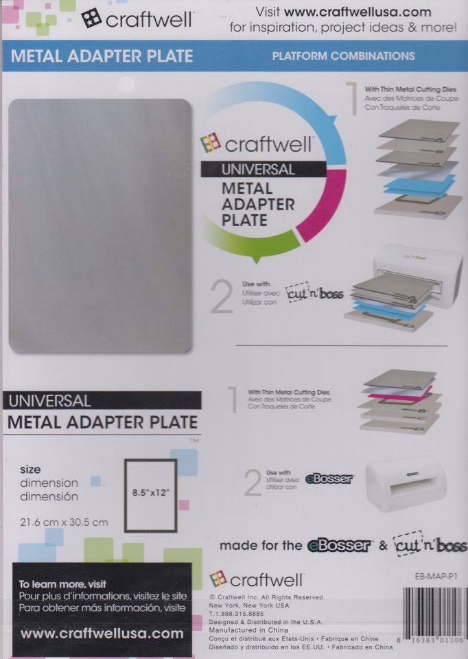 Craftwell Universal Metal Adapter Plate EB-MAP-P1