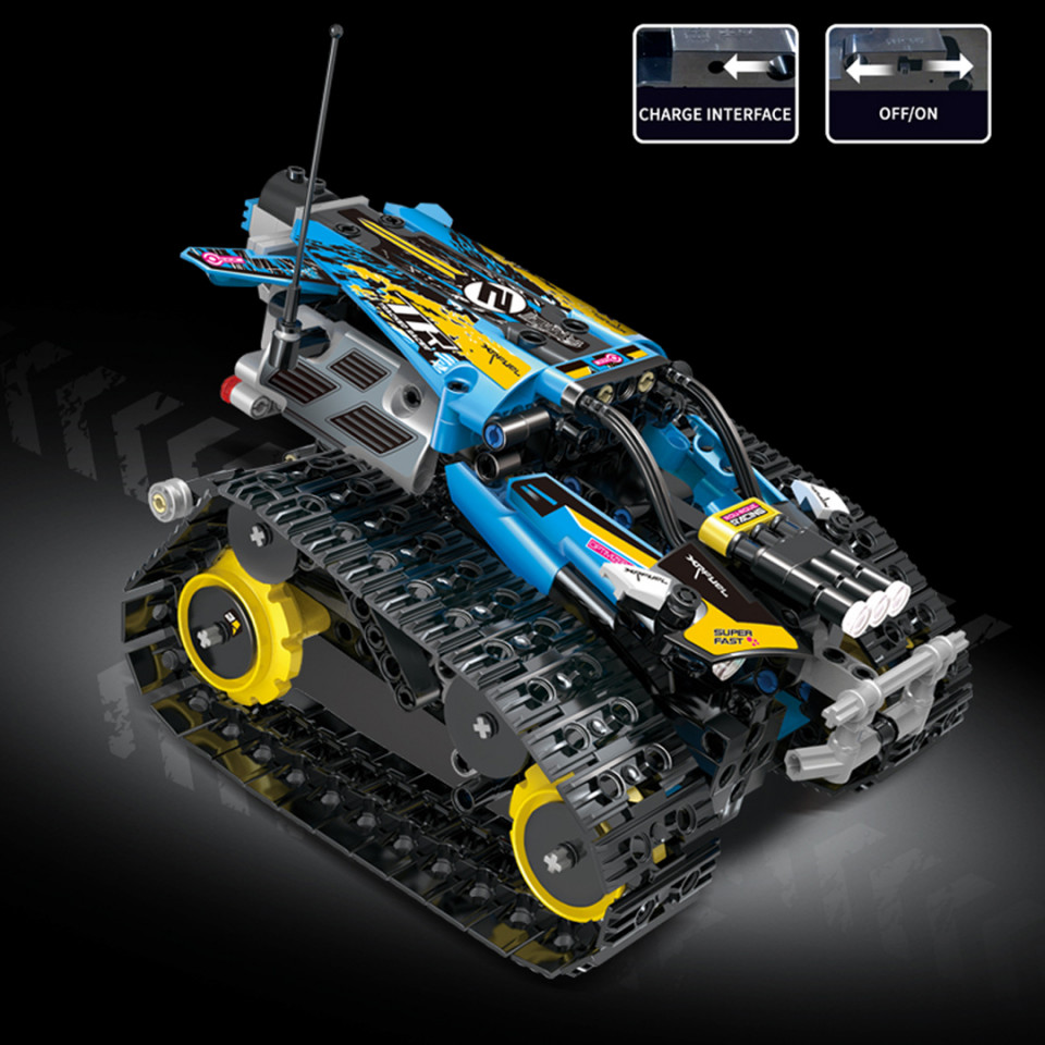 Mașină de Curse cu Șenile din 391 Piese tip Lego