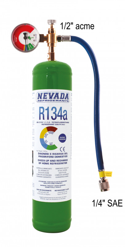 KIT complet de incarcare cu gaz frigorific R134a pentru frigidere Nevada