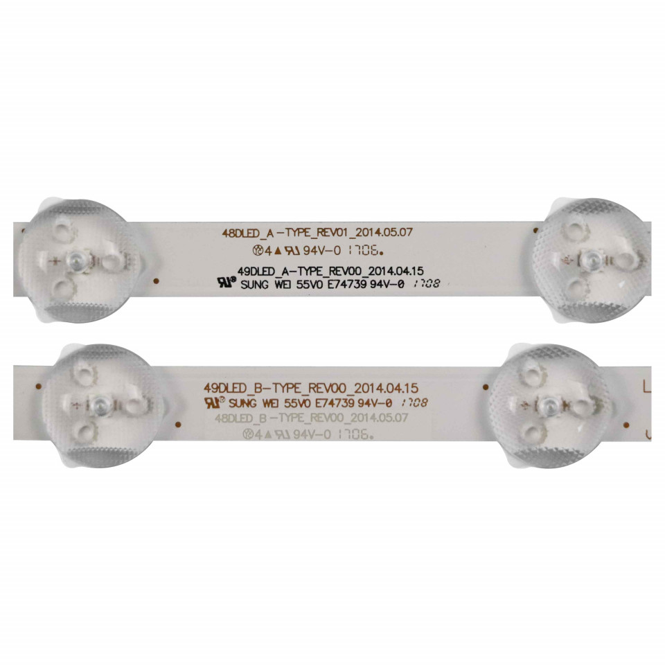 Set barete led tv Vestel, Hitachi 48 inch, 48DLED_A-TYPE_REV01, 49DLED ...