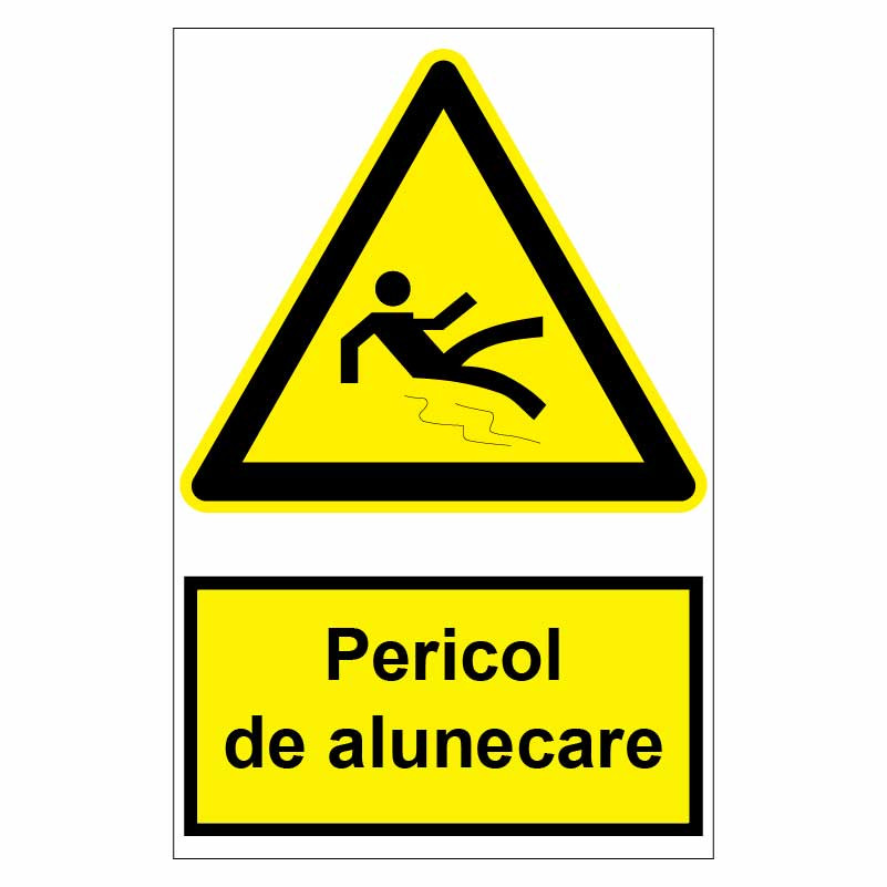 Sticker indicator Pericol de alunecare