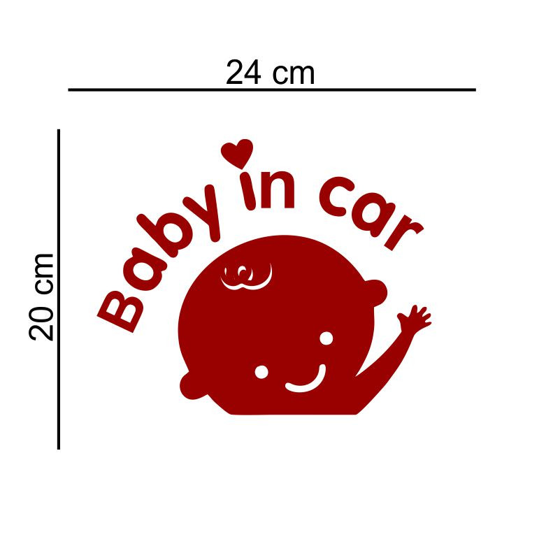 Sticker auto Baby in the Car